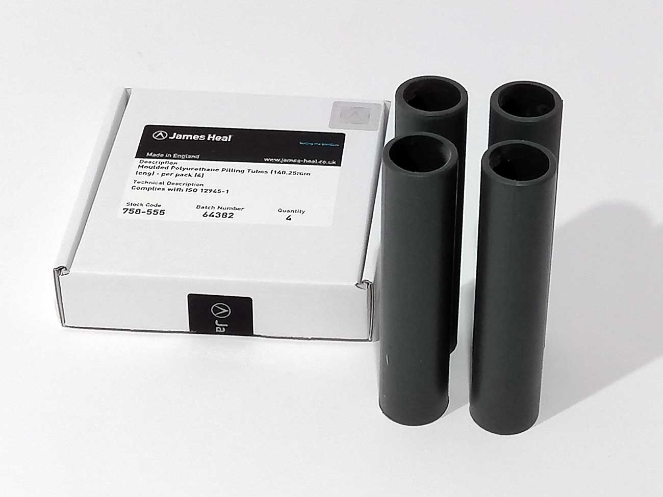 Moulded Polyurethane Tubes (140.25mm long) - Store | James Heal