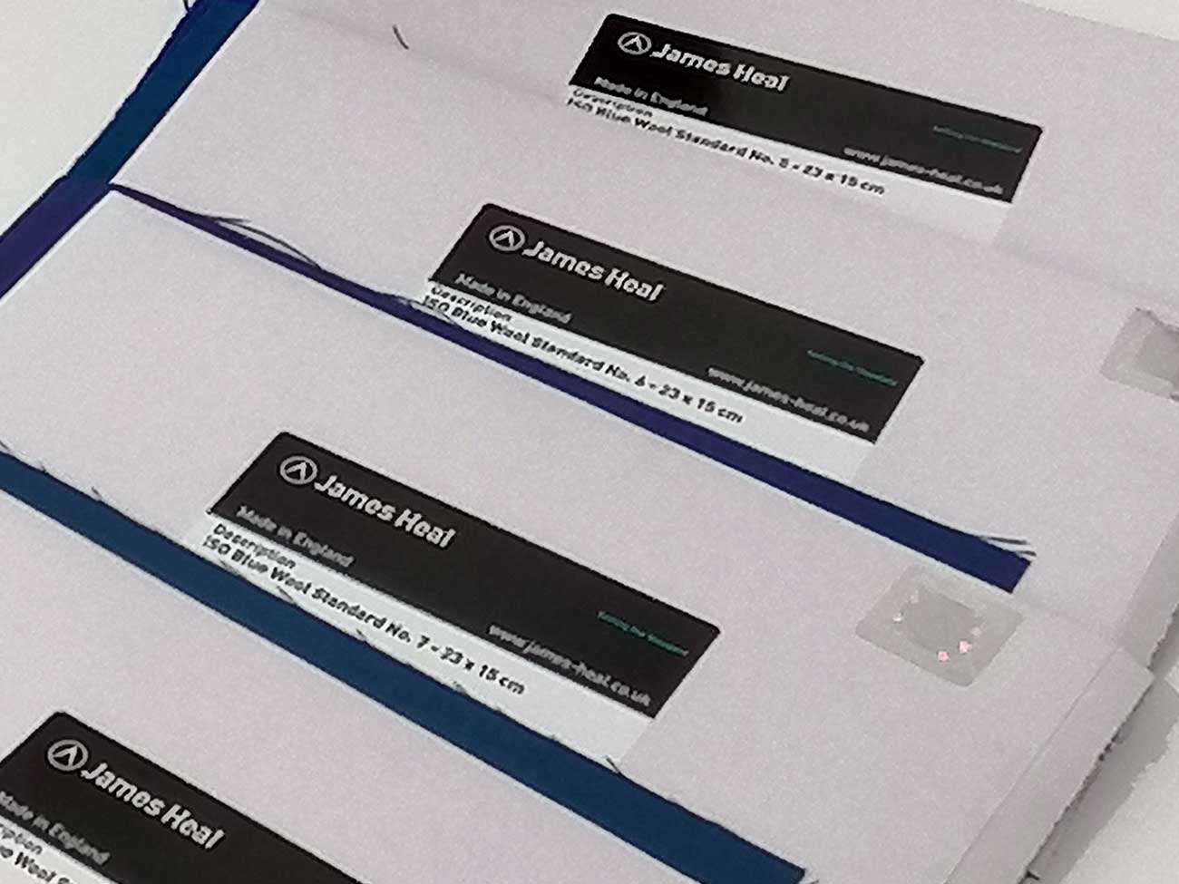 ISO Blue Wool Standards Nos.1-8 (Set of 8) - Store | James Heal