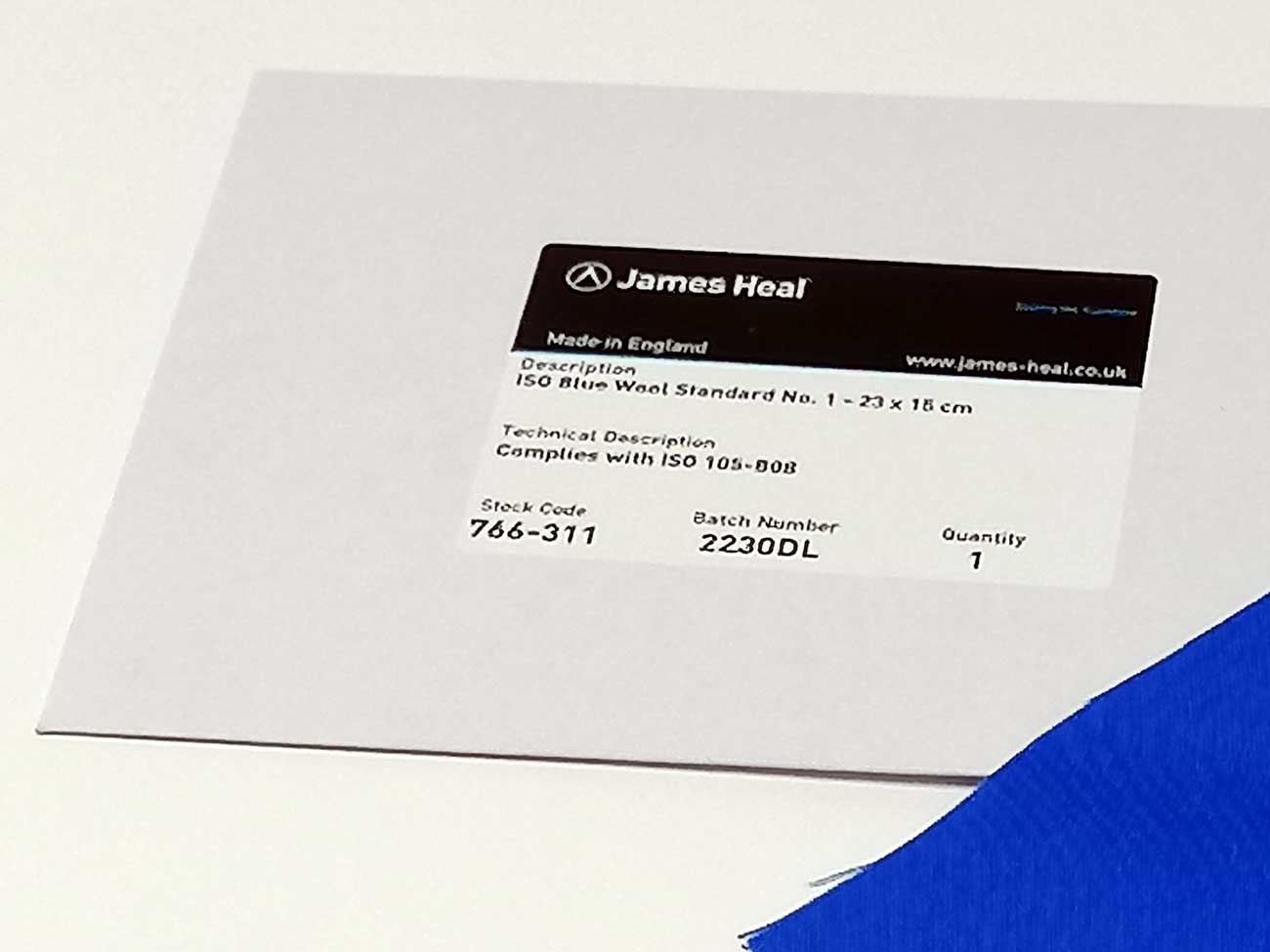 ISO Blue Wool Standard (23x15cm) - Store | James Heal