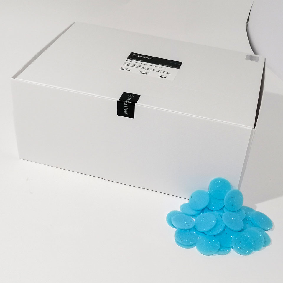 Pre-cut Discs of Foam (38mm diameter) - Store | James Heal